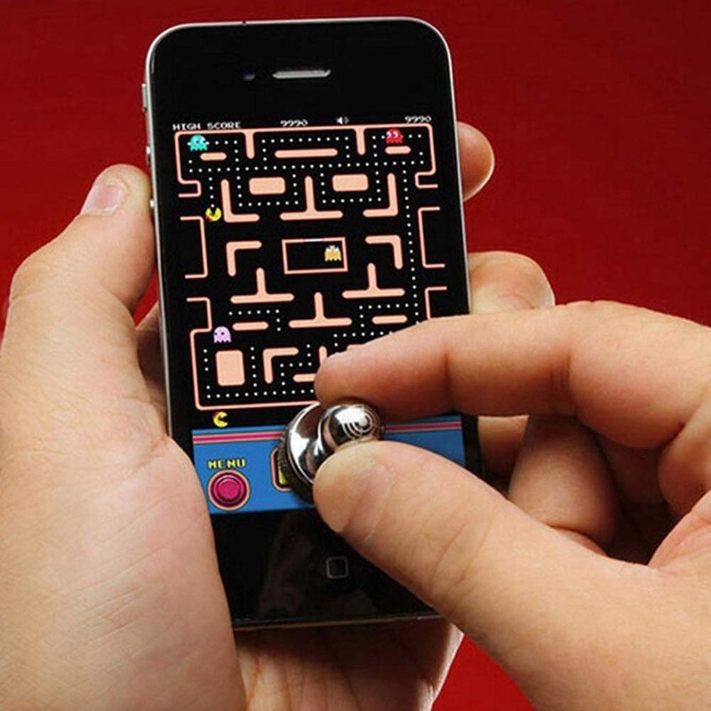 schicj133mm Lightweight Stick Play Controller Joystick for Touching Diaplay Screen Movable Silver