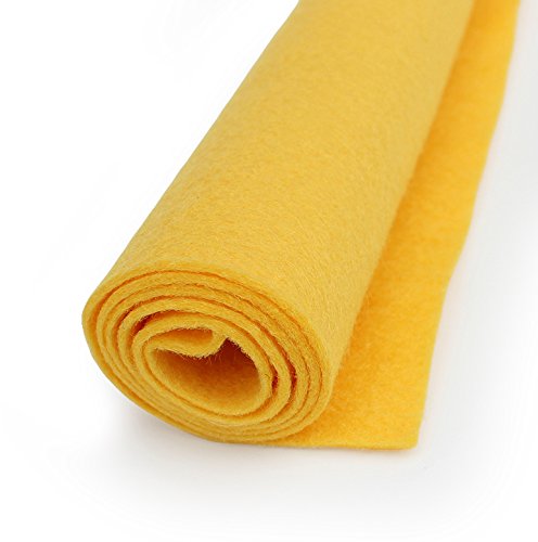 Eternal Sunshine Bold Yellow - Wool Felt Oversized Sheet - 35% Wool Blend - 1 12x18 inch Sheet