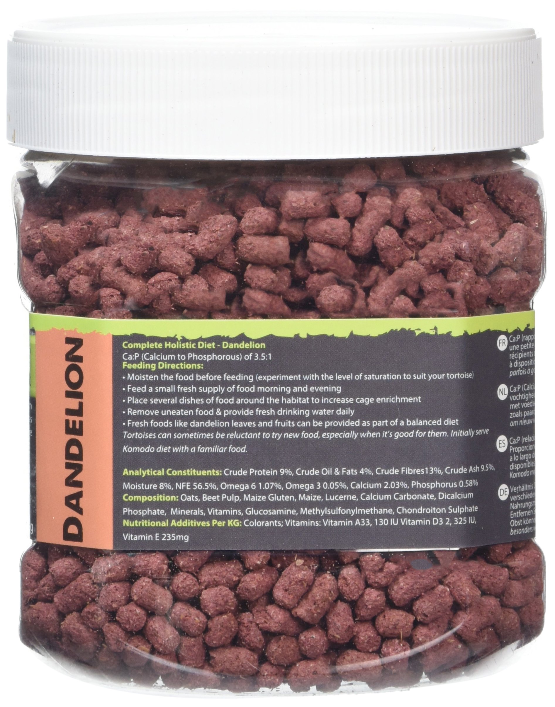 Komodo Complete Holistic Tortoise Diet, Dandelion, Tube,170 g
