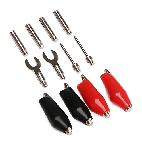 DROKĀ® Multimeter Test Leads Kit, Replaceable Digital Multimeter Accessories, DMM Universal Combined Test Probes Cable Set, Banana Plugs Alligator Clips Replacements for Electronic Automotive