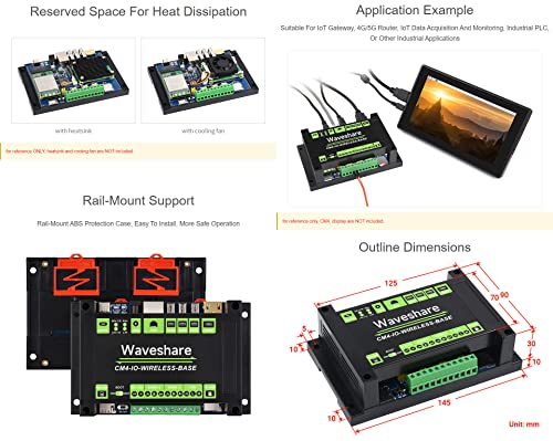 Waveshare Industrial IoT Wireless Expansion Module Designed for Raspberry Pi Compute Module 4