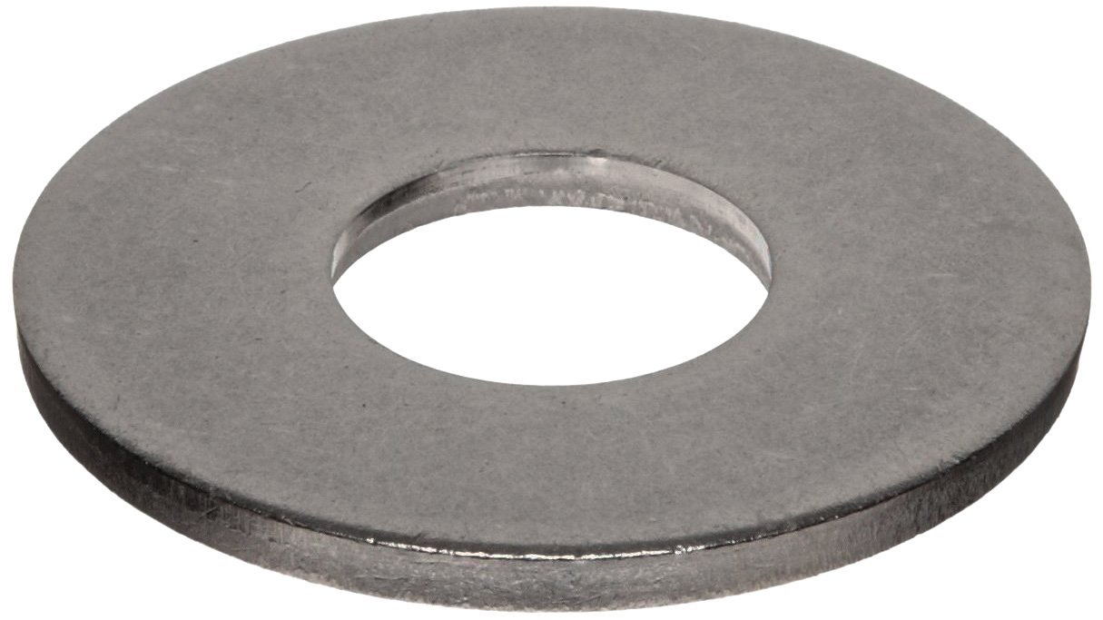 Small Parts Steel Flat Washer, Plain Finish, ASTM F436 Type 1, 7/8" Screw Size, 15/16" ID, 1-3/4" OD, 0.135" Thick (Pack of 25)