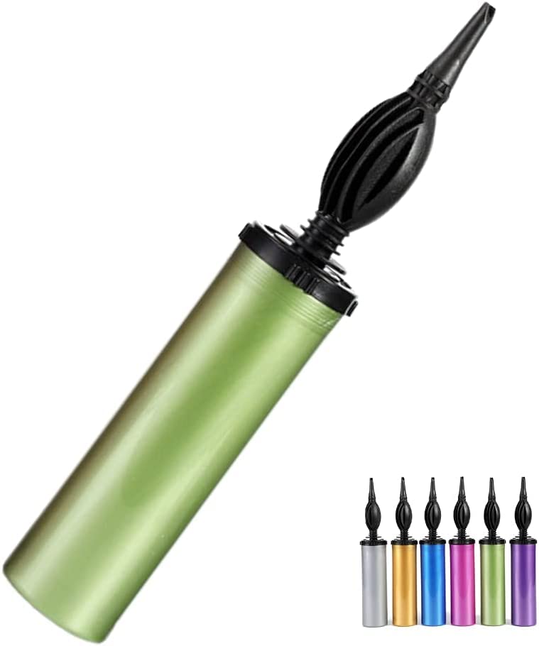 KONGCHAN Balloon Pump Hand Held,Sturdy Balloon Hand Manual Inflator Hand Pump suitable for balloon arch kit, helium balloons, foil & confetti Balloons Yoga Ball(Random Color)