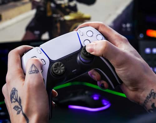 KontrolFreek FPS Freek Galaxy Black for Playstation 4 (PS4) and Playstation 5 (PS5) | Performance Thumbsticks | 1 High-Rise, 1 Mid-Rise | Black (Limited Edition)