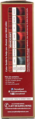 Surya Brasil Products Henna Cream, Mahogany, 2.37 Fluid Ounce