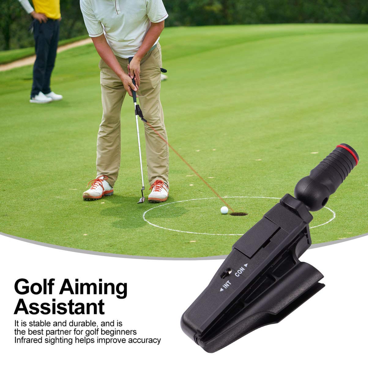 BESPORTBLE Golf Swing Training Aid Laser Corrector Swing Posture Indicator Golf Practice Accessories for Golf Training Beginner