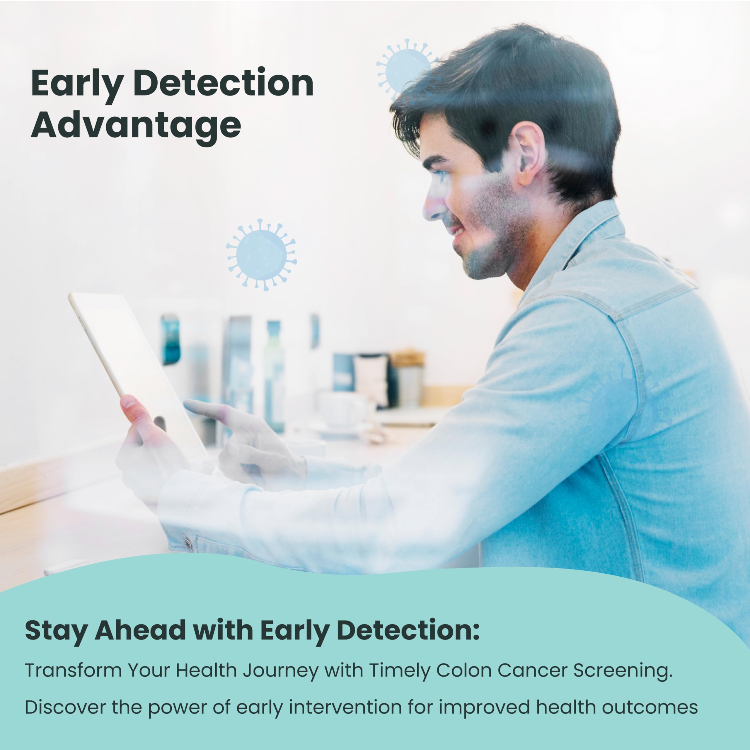 eFunctional Colon Cancer Screening Test: Easy at Home Use, Advanced Accurate Detection Technology, Private & Comfortable, Early Detection Advantage