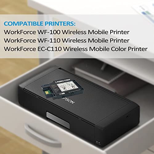LiTuhorse Remanufactured T295000 Ink Maintenance Box T2950 for WF 100 WF100 EC-C110 EC C110 Inkjet Printer and Work with Workforce WF-100 Ink Cartridges 5 Pack