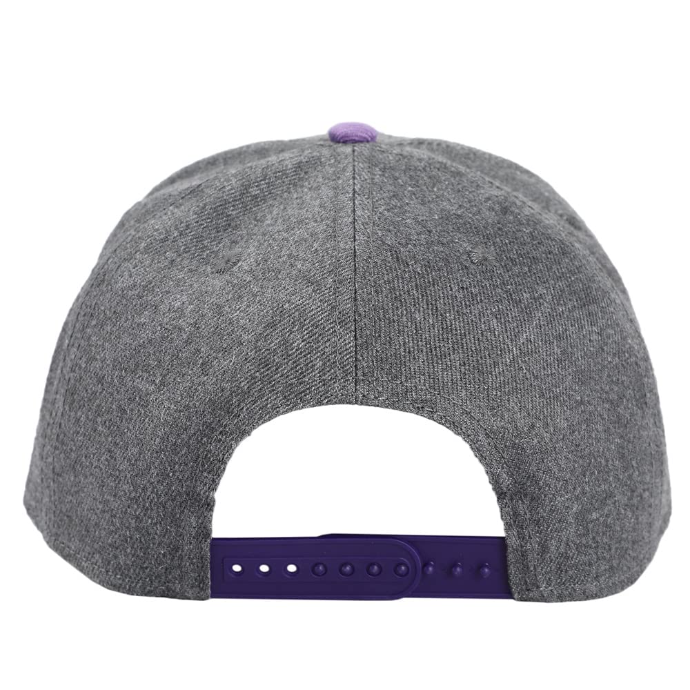 Bioworld JoJo's Bizarre Adventures Anime Cartoon Logo Under Bill Art Snapback Hat Grey