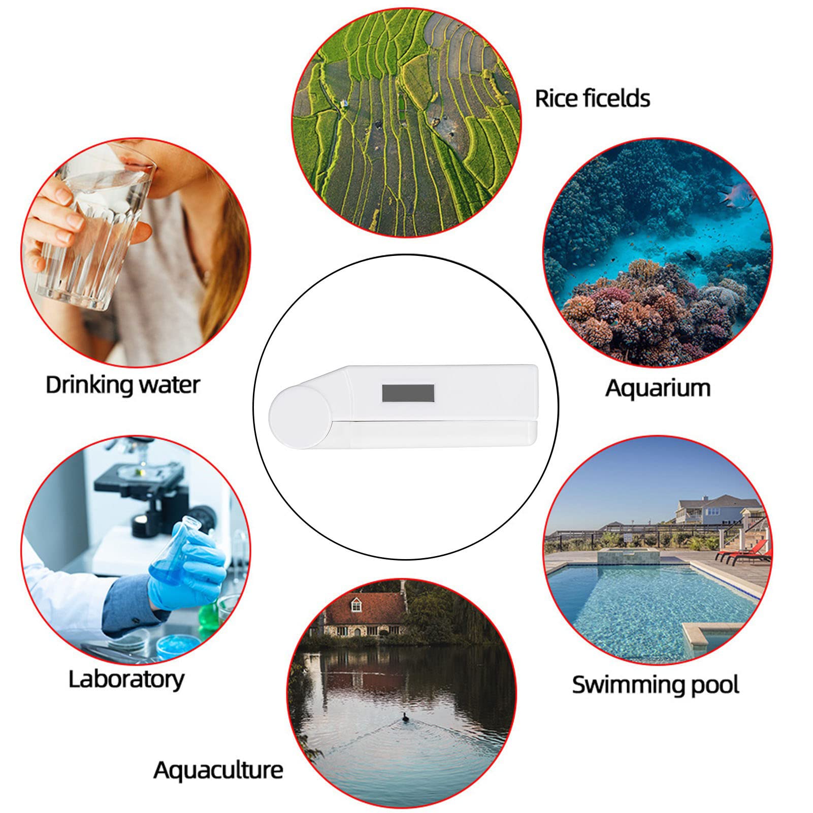 Digital Salinity Tester,Digital Salinity Tester for Salt Water,Foldable Design High Accuracy Quick Response 0 to 100ppt Pool Salt Tester for Seawater, Aquariums, Marine Monitoring, Pool Salt Test