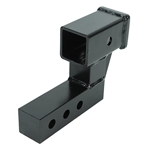 Hitch Receiver 2 Inch, Trailer 4" Drop/Rise Hitch Receiver Adapter Extension Class 3 2 Receiver Hitch with Pin and Clip