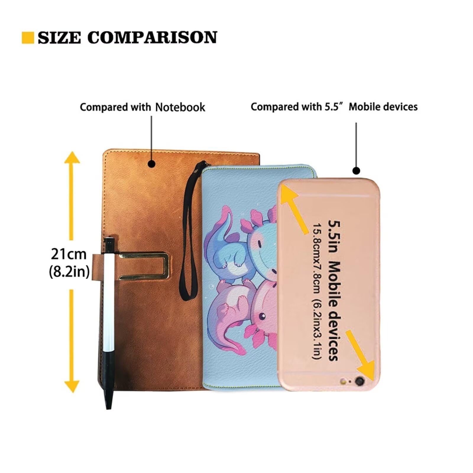 SCRAWLGOD Sunflower Horse Design Leather Wallet for Womens RFID Blocking Credit Card Holder Purse with Wristlet Strap Clutch