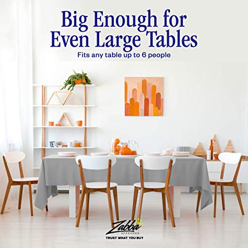 Nuvantee Revolutionary Table Pad - Waterproof, Protects Table from Spills and Heat - 52 X 108 Inch Deluxe Vinyl Premium Table Protector - Flannel Backing, Lies Flat