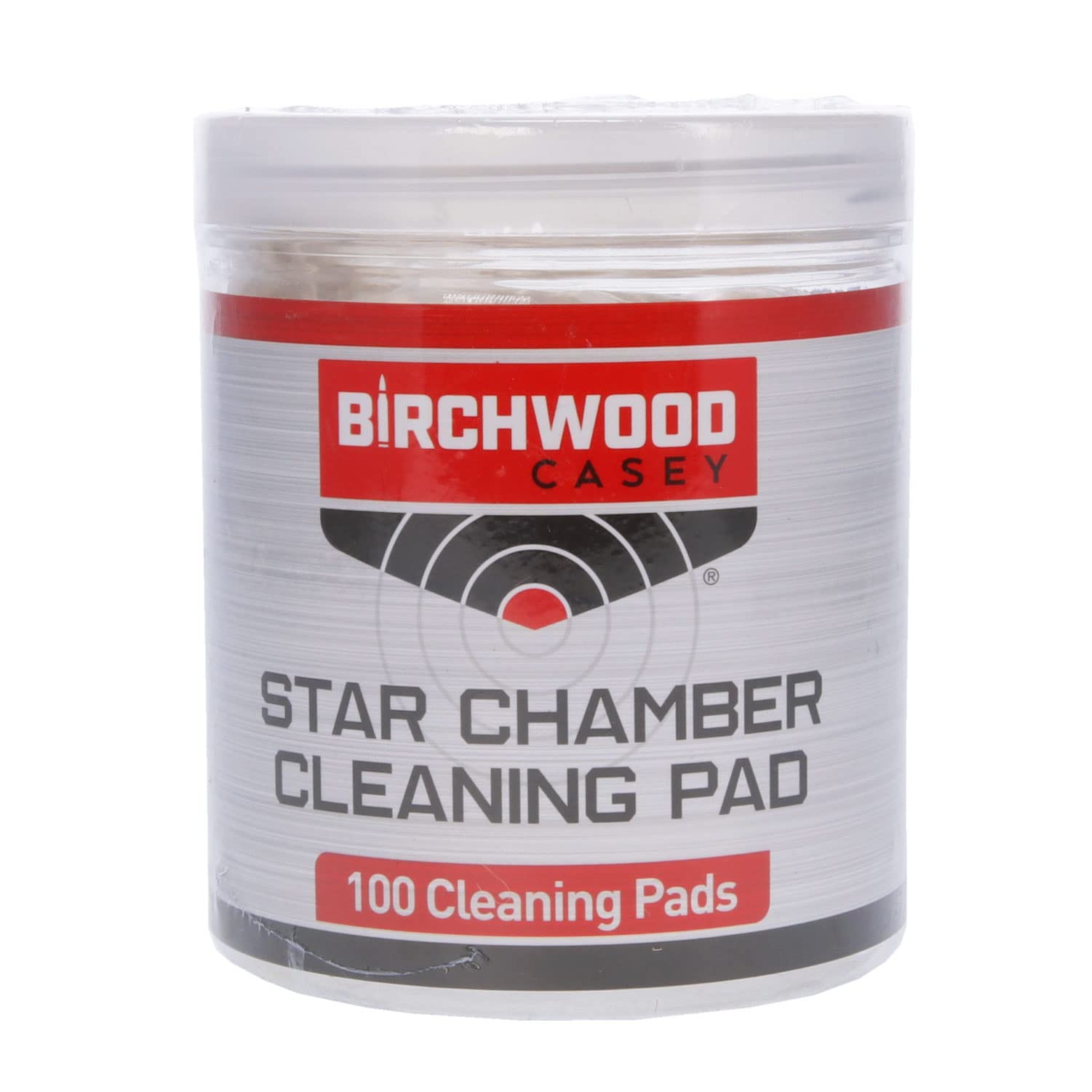 BIRCHWOOD CASEY Star Chamber Durable Versatile Gun Maintenance Scrubbing Cleaning Wool 6 Points Cleaning Pads - Pack of 100,Black