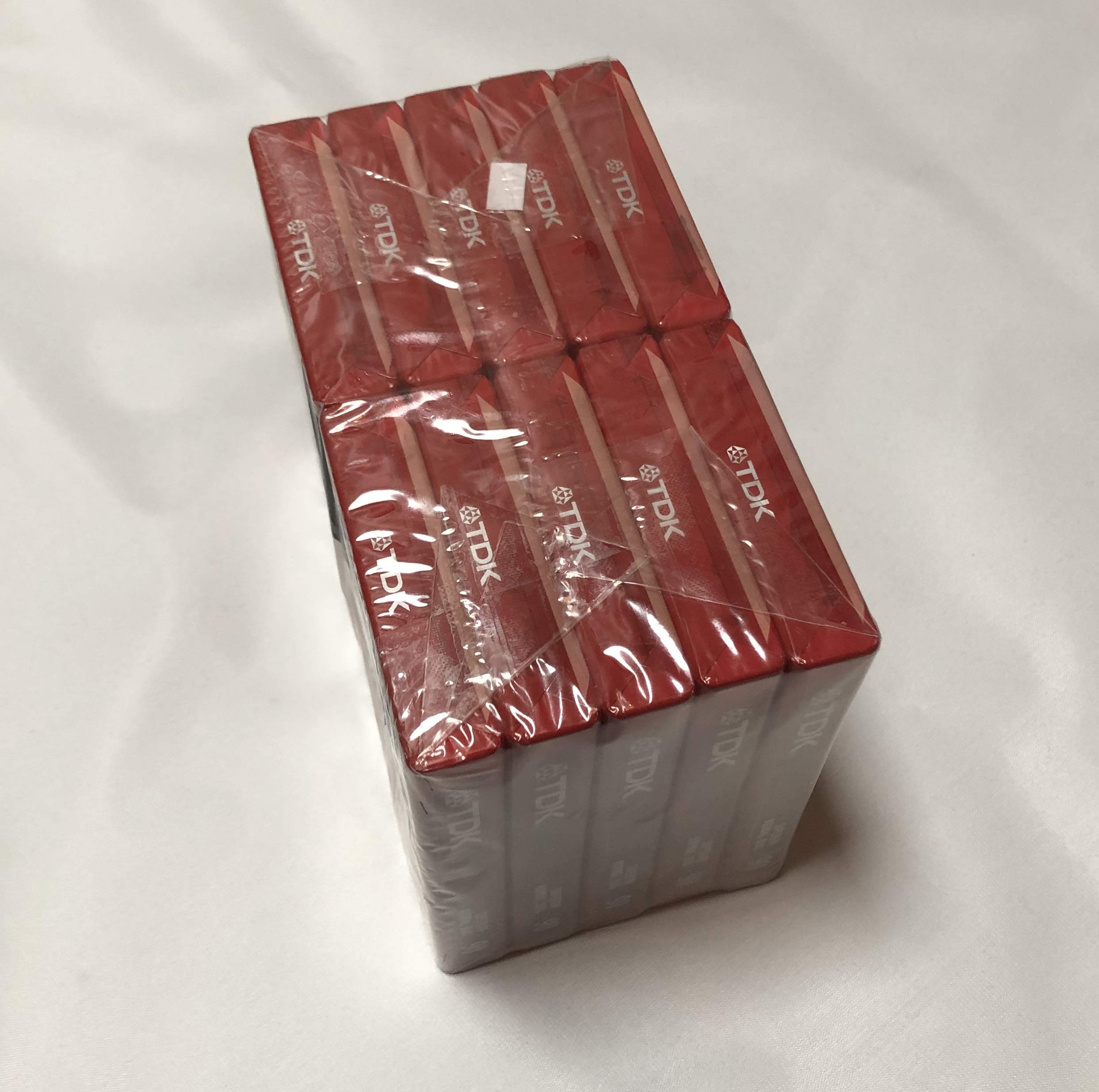TDK Superior Blank Audio Cassette Tapes (10 Pack) - Red, IEC I/Type I Normal Bias, 90 Min x20