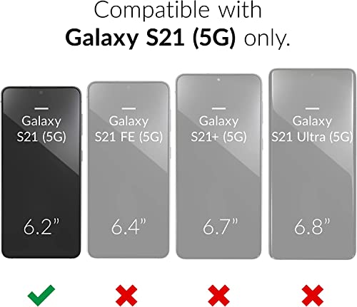 Oneagle for Samsung Galaxy S21 Case 5G, [4 in 1 ] Samsung S21 5G Case with [9H Glass Screen Protector+ Lens Protector] [ 360 Ring Stand] [12Ft Military Dropproof] Shockproof Case for Galaxy S21 5G