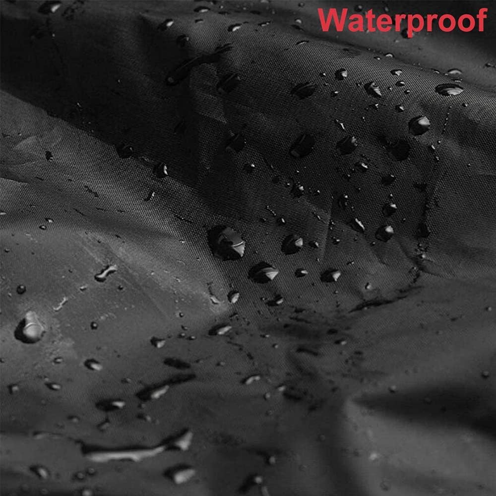 UCARE Fan Cover Dustproof Standing Pedestal Round Floor Electric Fan Dust Covers Household Patio Fans 420D Heavy Duty Oxford Cover Waterproof Floor Covers for Indoor Outdoor (Black)