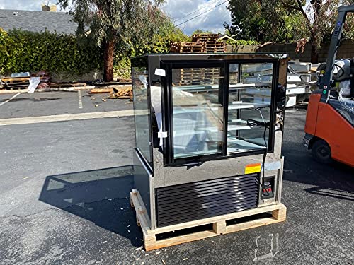 Refrigerated Bakery Display Cooler Cuboid Glass Refrigerator Showcase for Pastry Deli Upright 48" Wide Auto Defrost -Commercial NSF UL ETL RT-4F