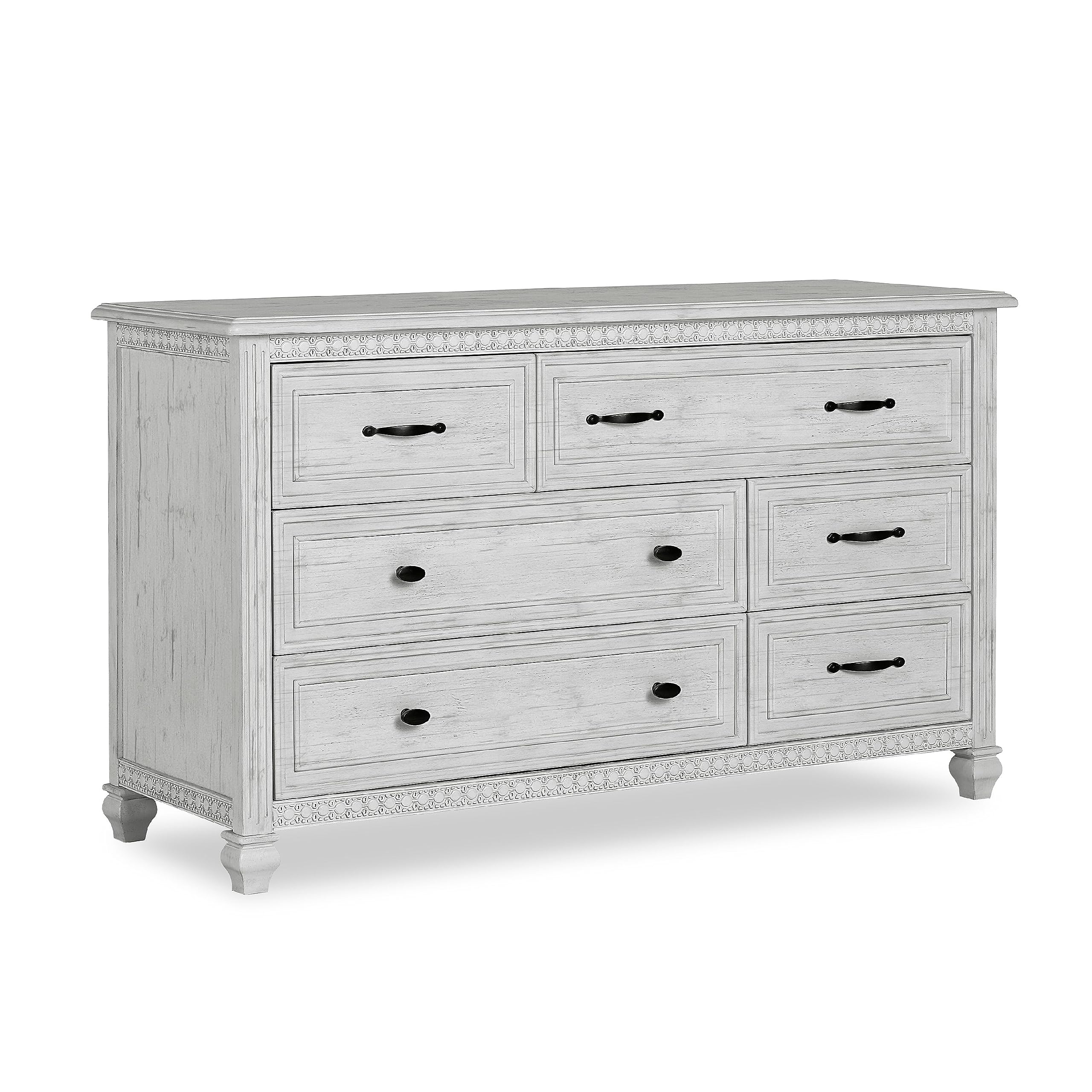 Evolur Madison Double Dresser in Antique Grey Mist