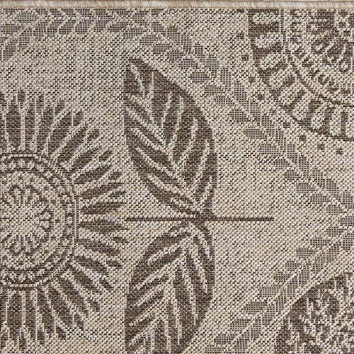 Gertmenian 41376 Deluxe Patio Carpet Outdoor Rug Laura Ashley 9x13 Extra Large, Sunflower Sand Tan
