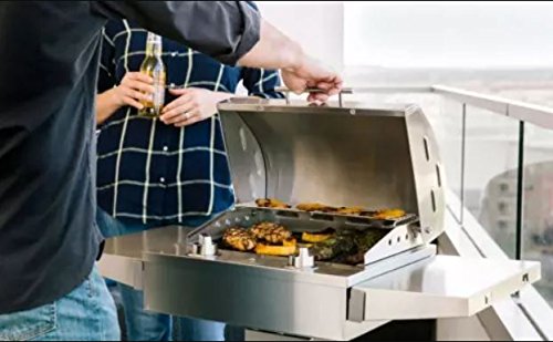 Coyote 18 Inch Built-in Electric Grill Single Burner Manual Control, Ceramic Flavorizer, Teflon Coated Cooking Surface- C1EL120SM