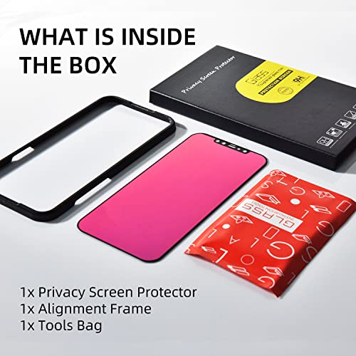 EGKimBa Privacy Screen Protector compatible with iPhone 13 Series (iPhone 13 or iPhone 13 Pro)