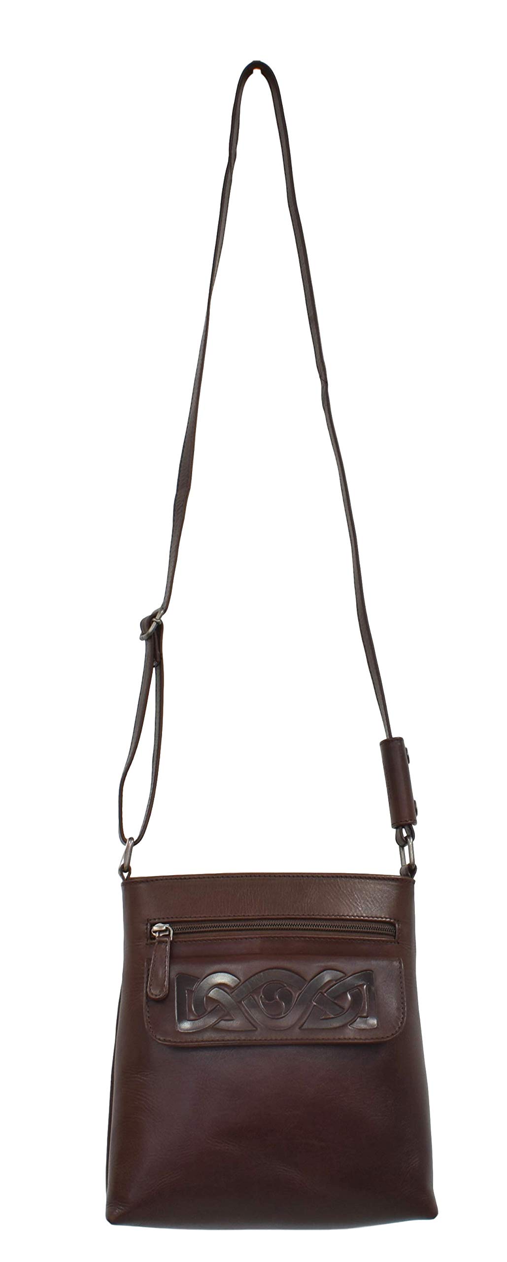 Lee River Goods Co - Celtic Leather Mary Crossbody Bag (Brown)