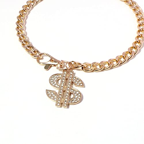 KOSMOS-LI Necklace for for Small Dog Dollar Pendants Cute Pet Jewelry
