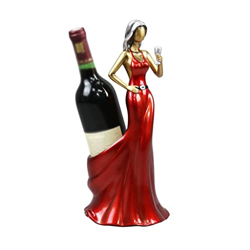 DOUBA Blue Red Living Room Dress Beauty Home Dining Table Decoration Resin Jewelry Shelf Wine Bottle Rack (Color : D, Size