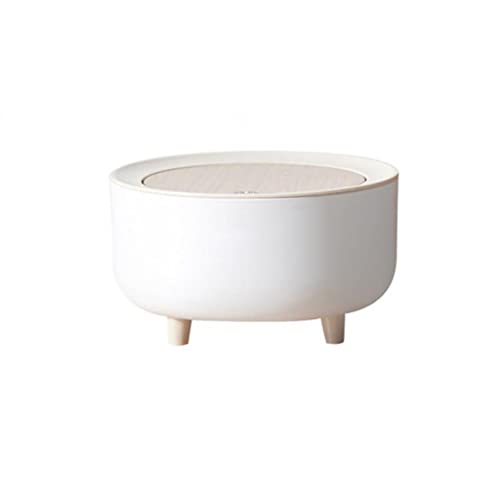 DOUBA Garbage Can Desktop Trash Can Simple Press Trash Storage Bin Dormitory Bedside Table Round Trash Can ( Color : D , Size : 1pcs )