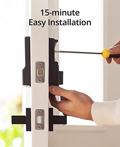 eufy Security Smart Lock C210, 5-in-1 Keyless Entry Door Lock, Built-in WiFi Deadbolt, Smart Door Lock, No Bridge Required, Easy Installation, Touchscreen Keypad, App Remote Control, BHMA Cert