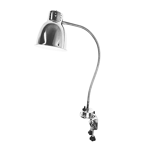KOUWO Single Bulb Food Heat Lamp with Clamp Food Warmer Infrared Warming Light for Food Restaurant Catering Kitchen Carving Station Event