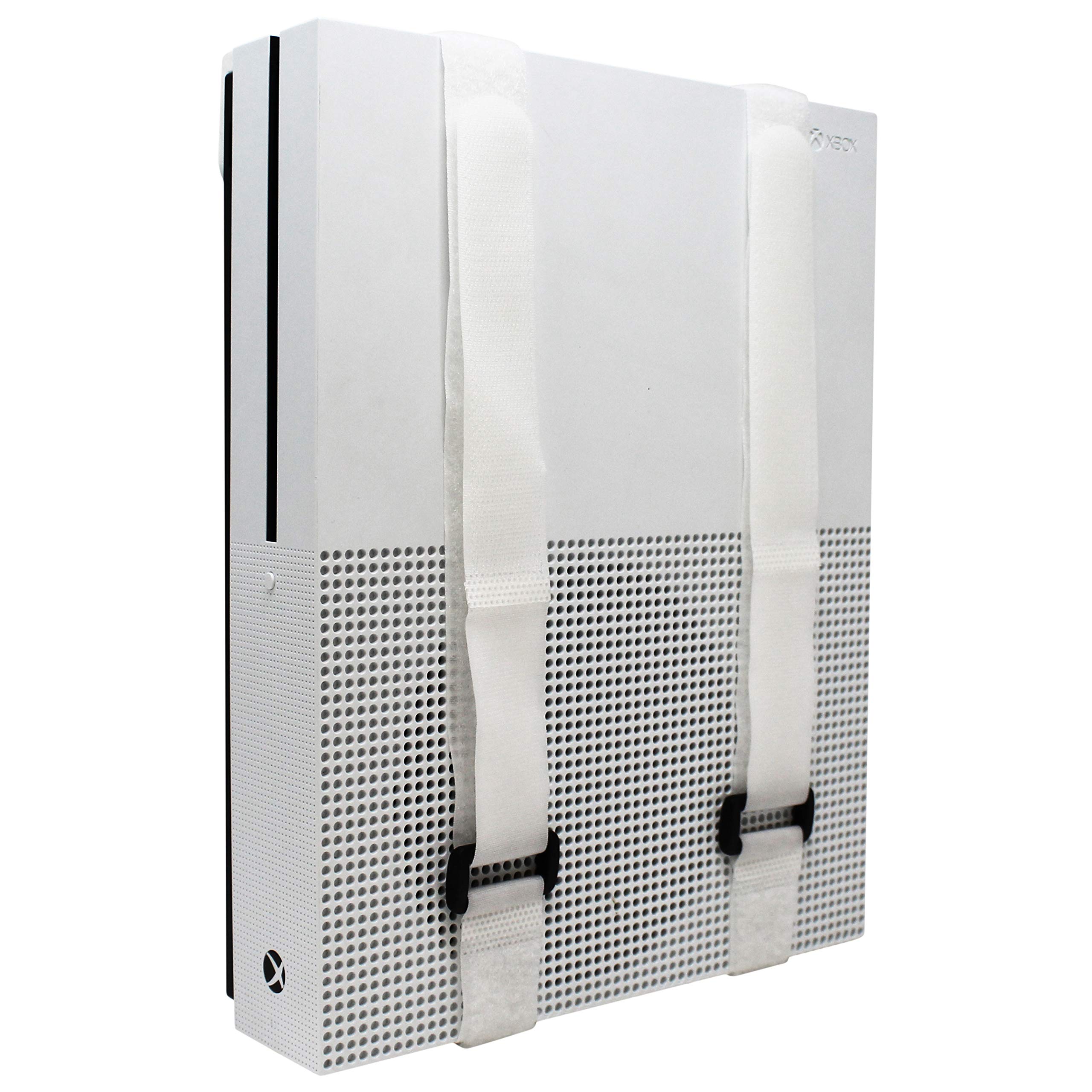 HumanCentric Universal Wall Mount (White) | Adjustable Mount for Cable Boxes, Gaming Consoles, DVD Players, Routers, Modems, and More