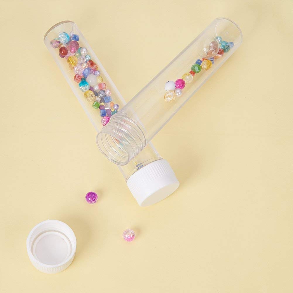 erioctry 25ml Plastic Containers Tubes Vials Sample Container with Screw Cap Storage Containers (Pack of 12)