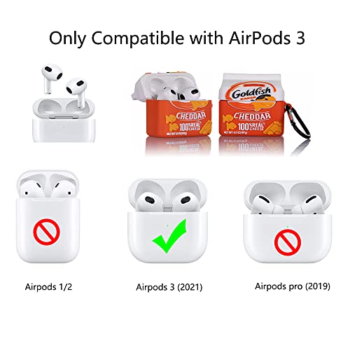 Fit Designed for Airpods 3rd Generation 2021, Suublg Silicone Cartoon Cute Case Protective Shockproof Covers for Airpods 3