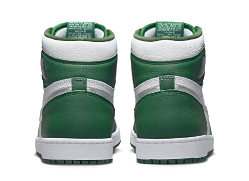 Jordan Men's 1 Retro High OG shoes, Gorge Green/Metallic Silver-wh, 11
