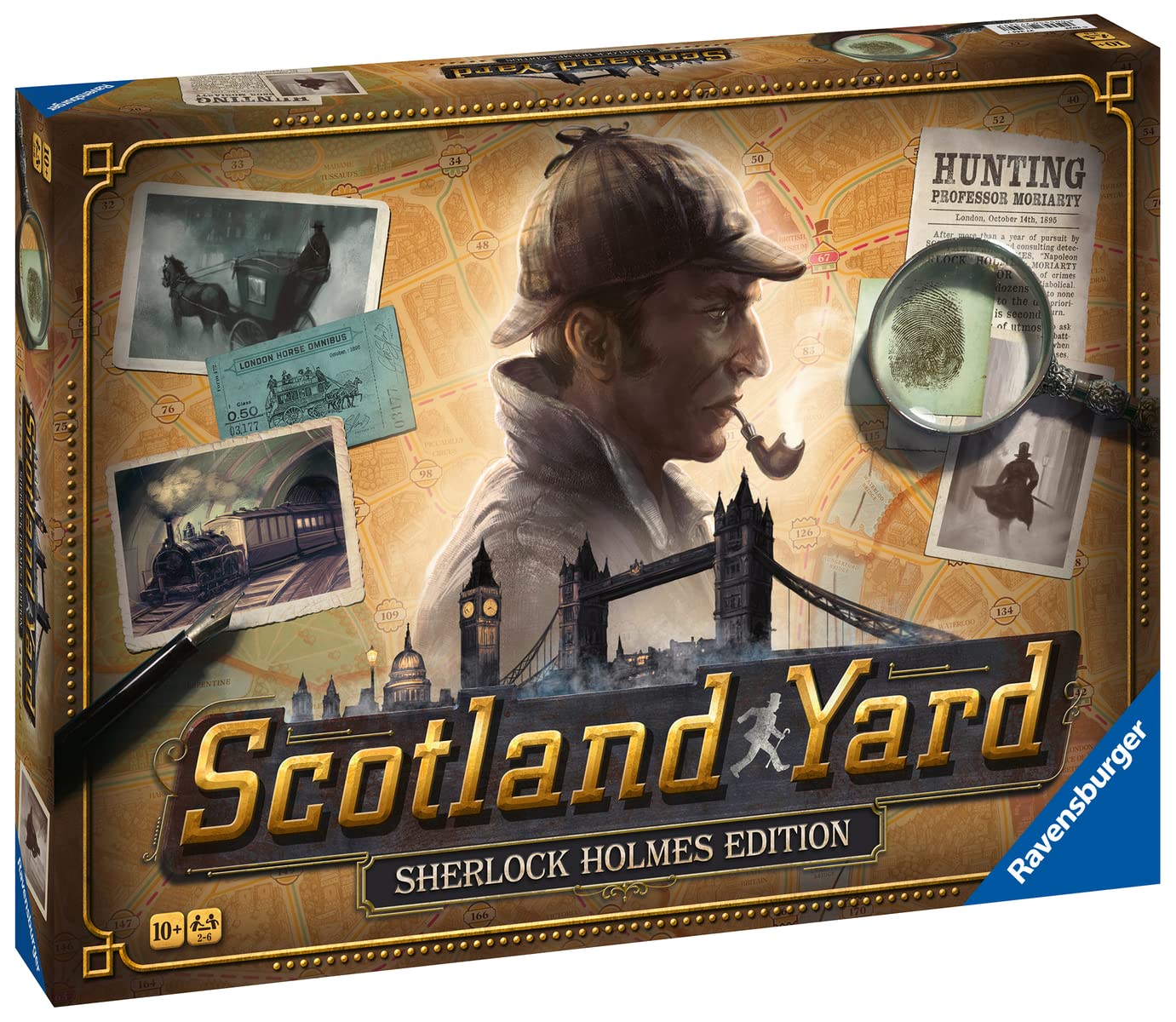 Ravensburger Scotland Yard Sherlock Holmes Edition - Strategy Game for Ages 8+ | Engaging Brain Teaser | Ideal for Family Game Night, Award-Winning Game