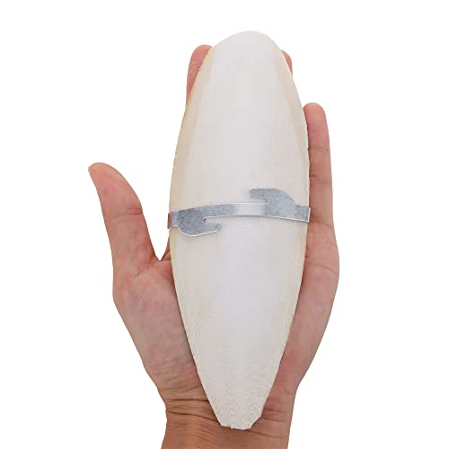 DQITJ 4 Pcs Cockatiels Cuttlebones Cuttlefish Bones for Birds Cockatiels All Parrots Lovebirds Small Conures Mynahs Toucans African Greys Parakeets Budgies Finches Canaries (6.3 inch)