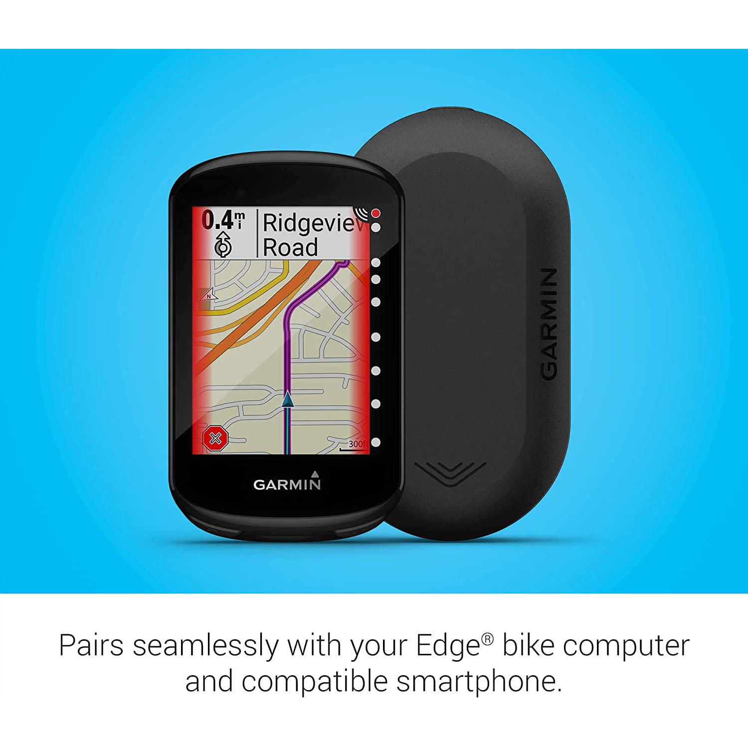 Garmin epix Gen 2, Premium Active Smartwatch, Touchscreen AMOLED Display (Slate Steel, 010-02582-00) Bundle with Varia RVR315 Cycling Rearview Radar with Visual and Audio Alerts