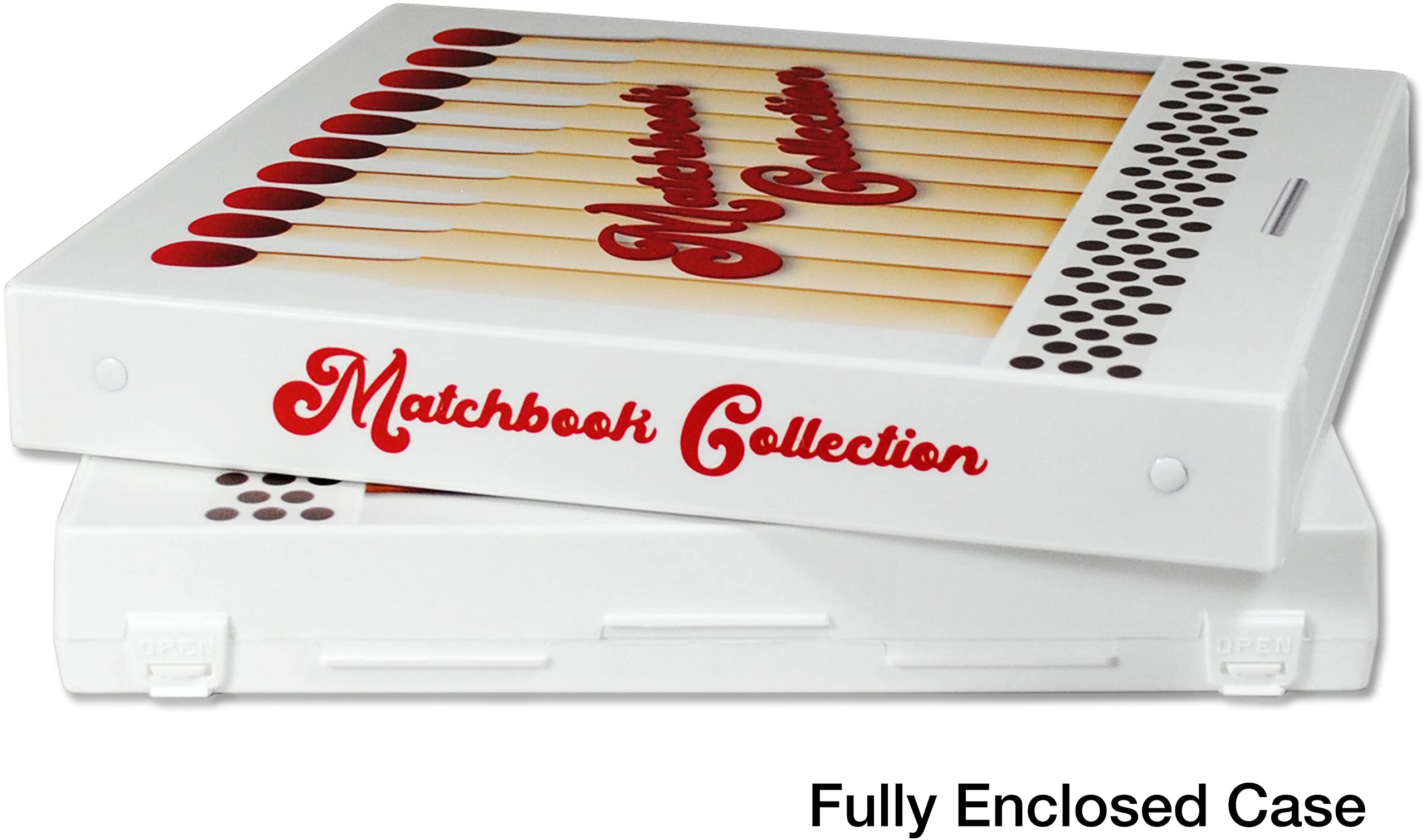 UniKeep Matchbook Cover Collection Storage Album for Display, Protection, and Archival. Includes 15 Pages. Holds 90 Matchbooks