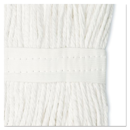 UNISAN Cut-End Wet Mop Head, Cotton, 24 Size, White (2024C)