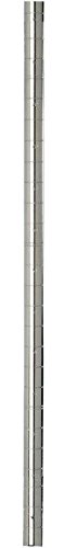 Omega 30" Deep x 60" Wide x 80" High 4 Tier Stainless Steel Wire Mobile Shelving Unit with 1200 lb Capacity