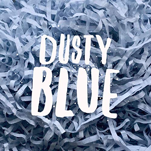 Dusty Blue Powder Shredded Tissue Paper Shred Hamper Gift Box Basket Filler Fill Premium Quality Vintage 200g