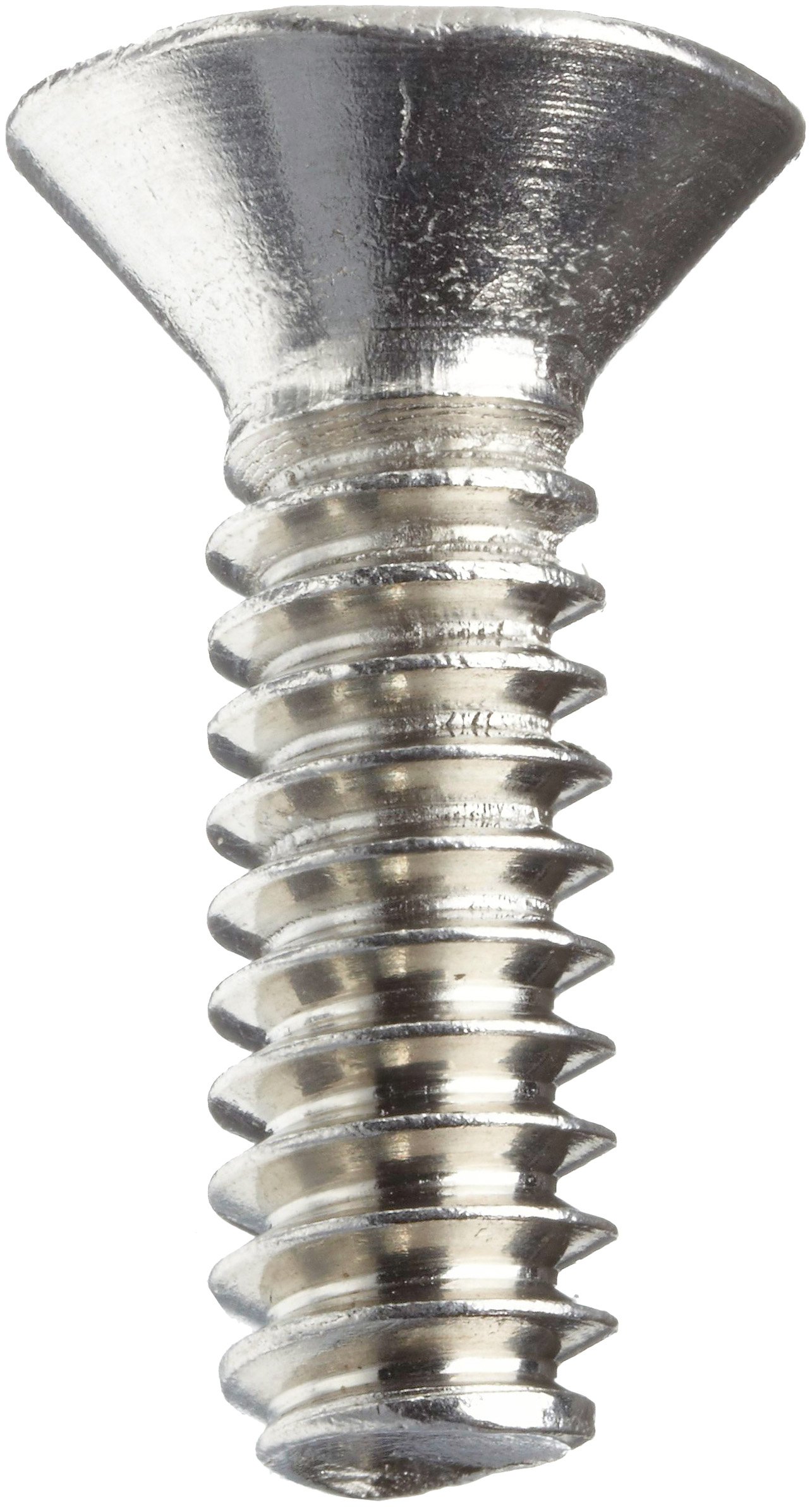 Stainless Steel Machine Screw, Plain Finish, Flat Head, Star Drive, 3/8" Length, #4-40 Threads (Pack of 100)
