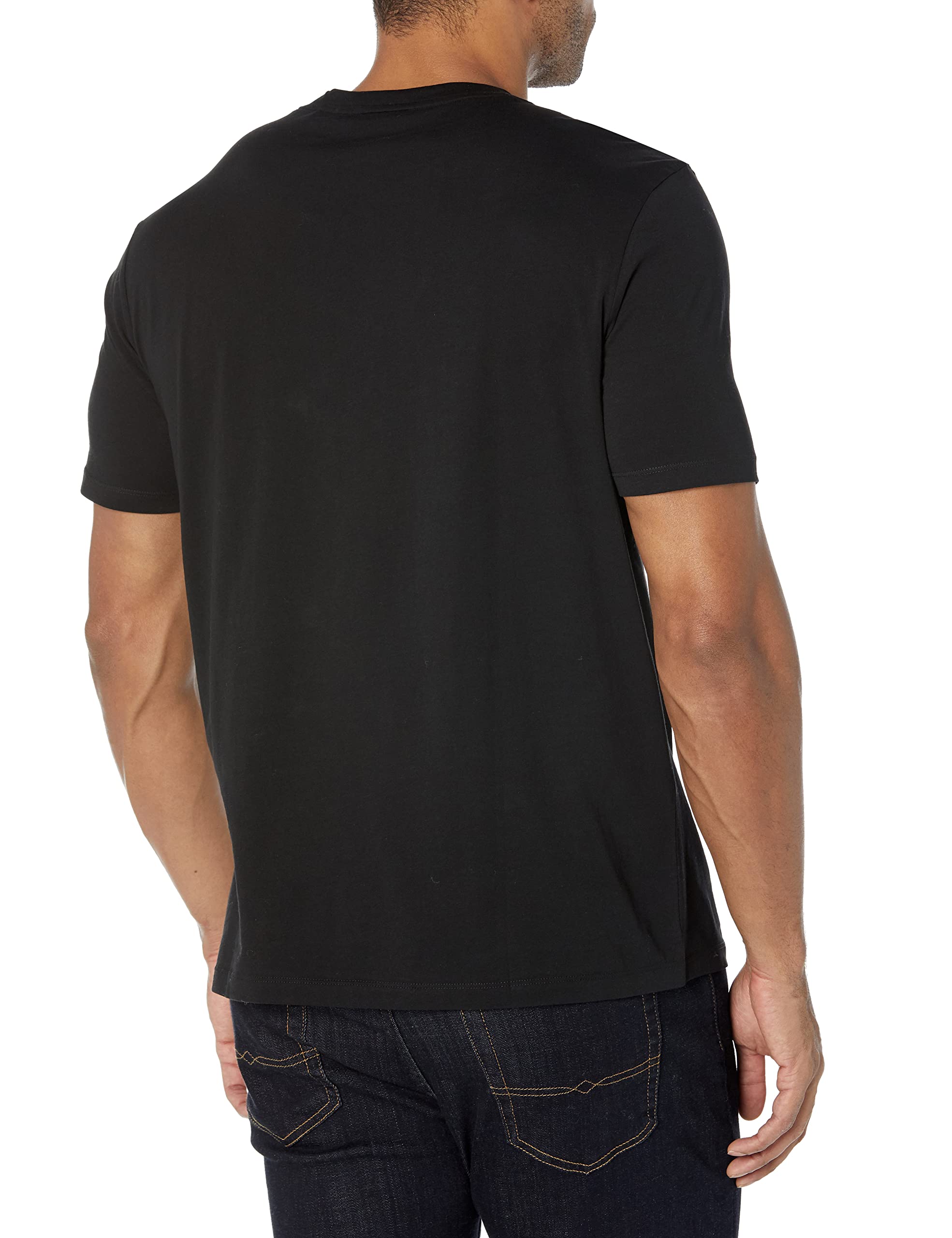 HUGO Boss Mens Small Logo Short Sleeve T-Shirt T Shirt, Black Oil, Medium US