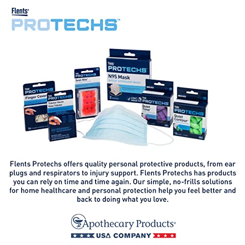 Flents Protechs Reusable Work Ear Plugs, Ideal for Construction Offering Protection From Loud Environments, 8 Pairs with Travel Size Case, Easy Use Comfort Fit, NRR 33, Green, Made In The USA