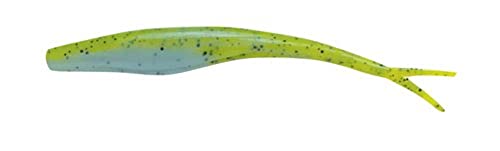 Berkley Gulp! Jerk Shad Saltwater Fishing Soft Bait, Chartreuse Pepper Neon, 5in