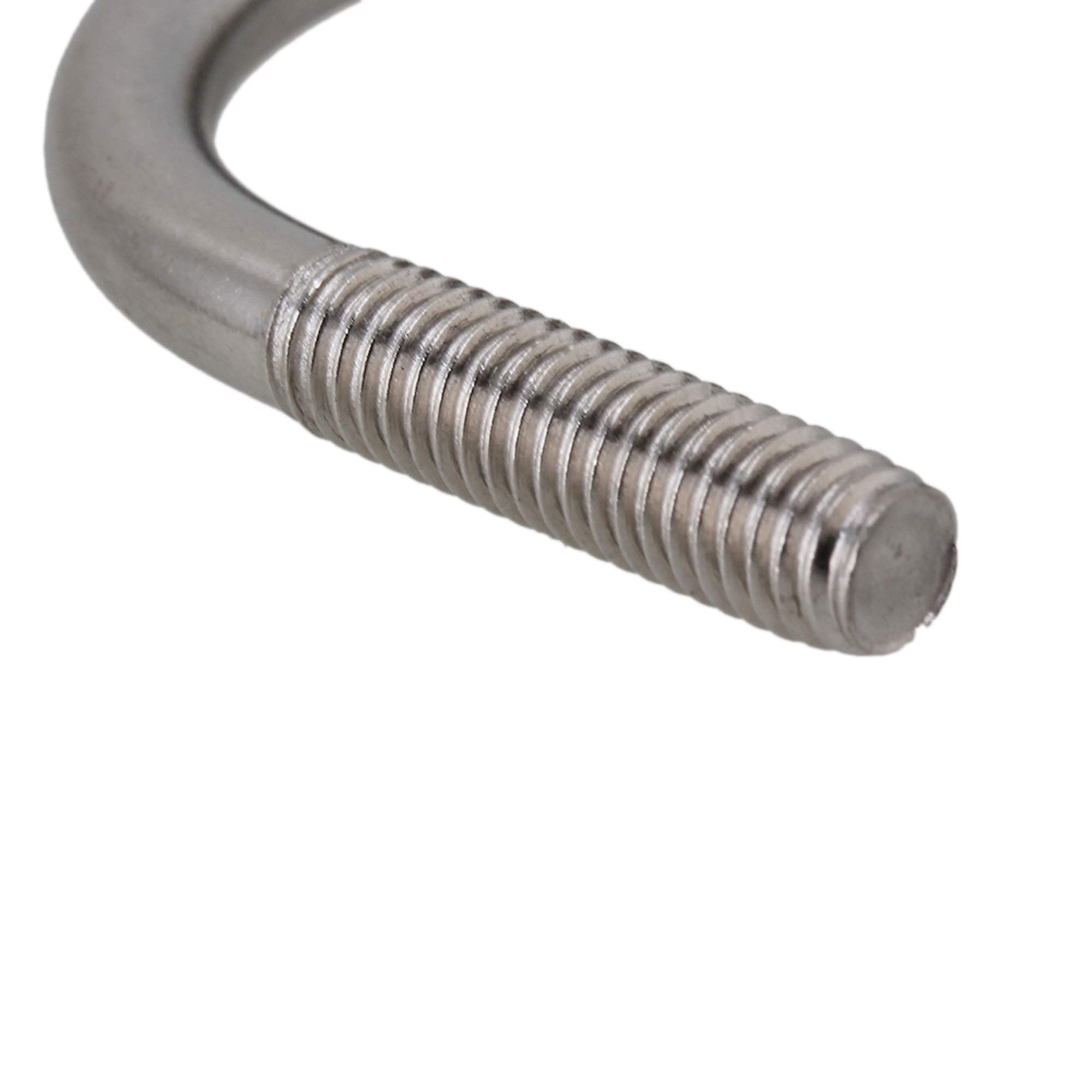 RDEXP Inner Dia 0.87Inch 304 Stainless Steel U Bolts U Screws M6 Pack of 5