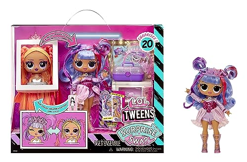 LOL Surprise Tweens Surprise Swap Fashion Doll Buns-2-Braids Bailey with 20+ Surprises Including Styling Head and Fabulous Fashions and Accessories – Great Gift for Kids Ages 4+