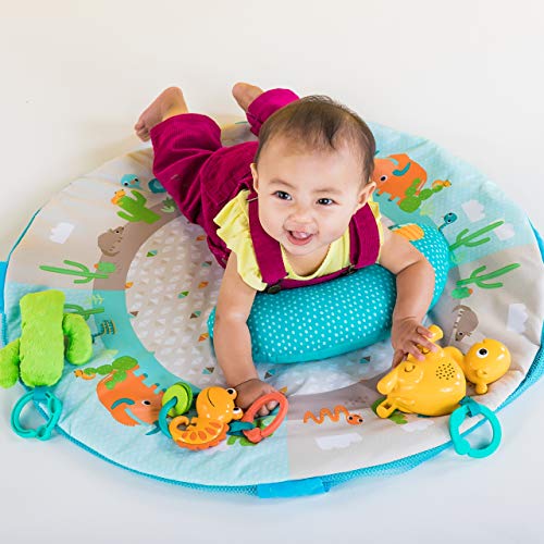 Bright Starts 4-in-1 Rounds of Fun Activity Gym & Ball Pit, Newborn+, Blue
